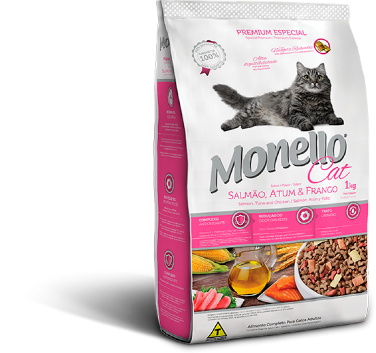 Monello Cat Salmón, Atún & Pollo - Monello